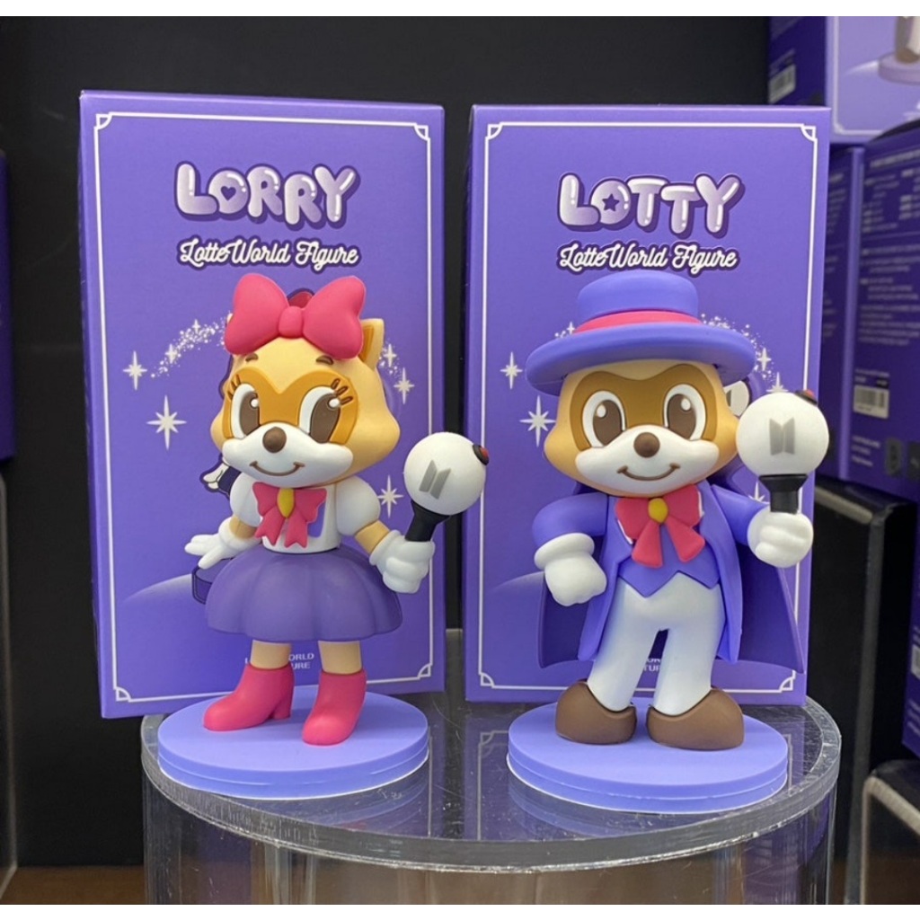(Super Rare) BTS x Lotte World Lotty/ Lorry Limited Figure | Shopee ...