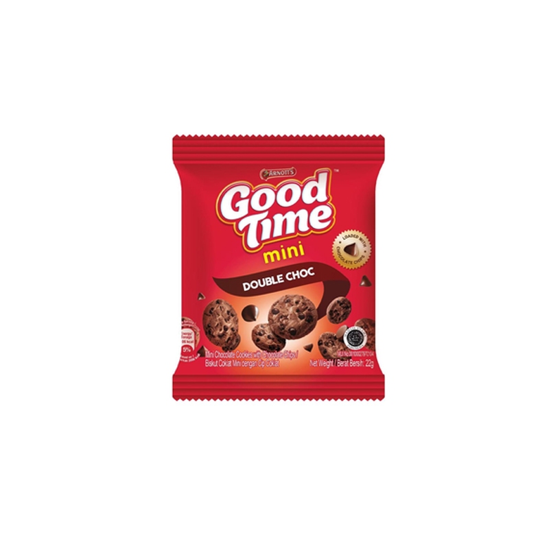 Arnott’s Good Time Double Choco Mini Chocolate Chip 18g Halal | Shopee ...