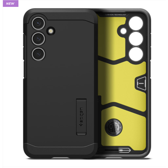 Spigen - Hard Bumper Tough Armor black case for galaxy s24 fe ...