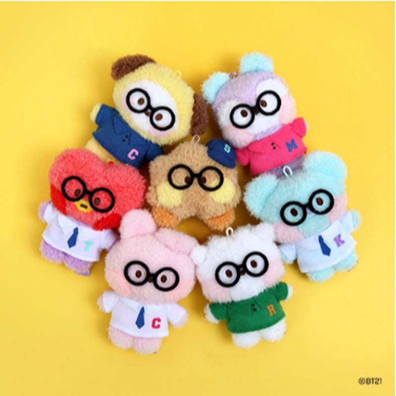 BTS BT21 Official Minini Preppy Doll Keyring | Shopee Malaysia