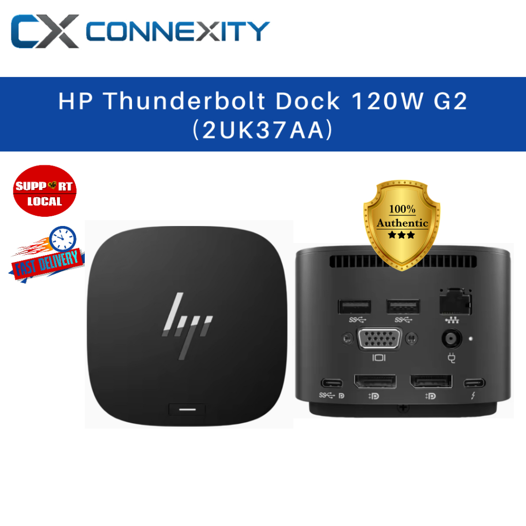 HP Thunderbolt Dock 120W G2 2UK37AA HP Thunderbolt Docking Station HP ...