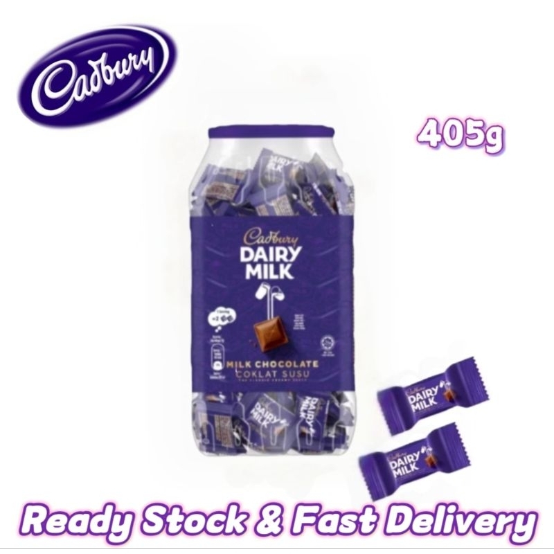 【Ready Stock & Fast Delivery】Cadbury Dairy Milk Chocolate Neap Jar(405g ...