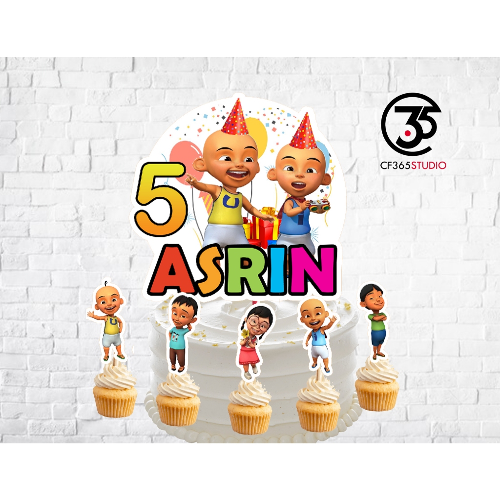 [SG SELLER] Uoin & Ipin Mini Cupcake Topper, Big Cake Topper, Birthday ...