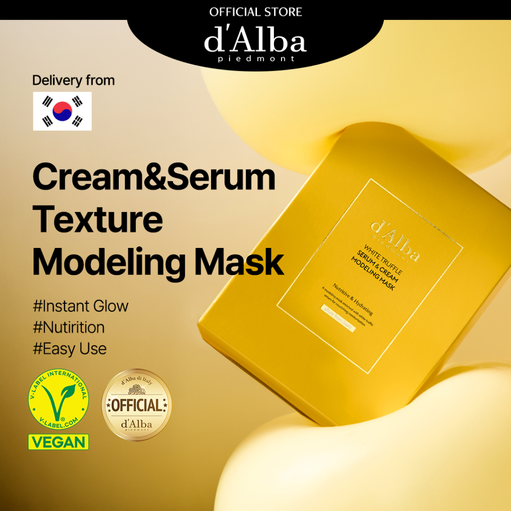d'Alba White Truffle Serum & Cream Modeling Mask Nutritive & Hydrating ...