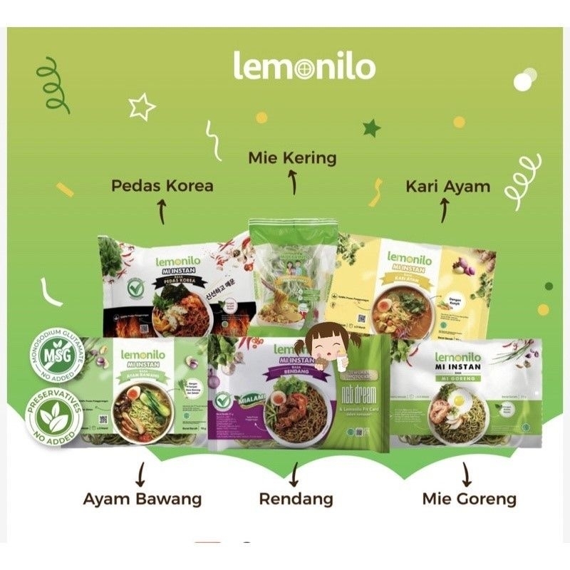 Lemonilo Mie instan Goreng Kuah Berbagai Varian Rasa Harga Untuk 1bks ...