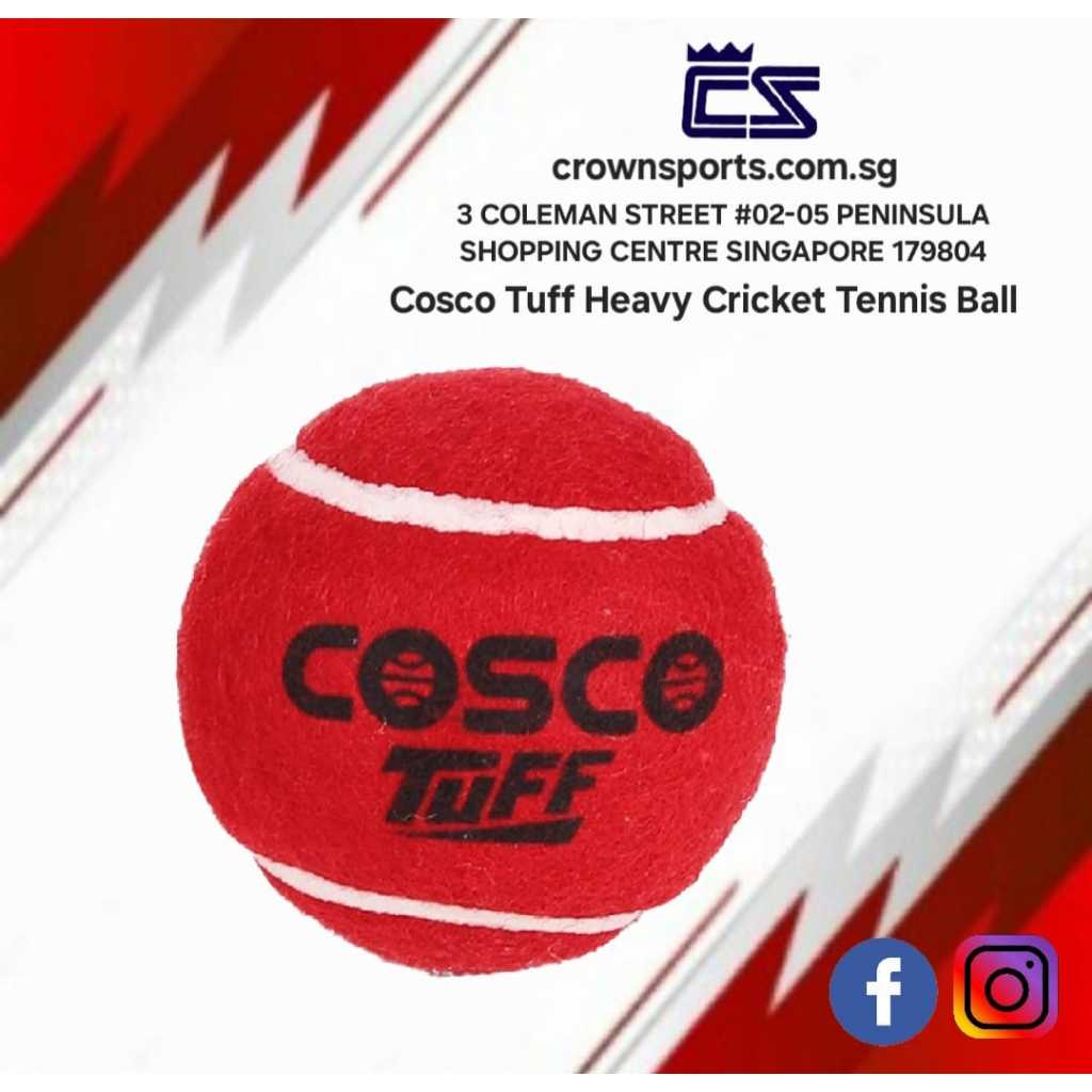Cosco Tuff Heavy Cricket Tennis Ball | Shopee Malaysia