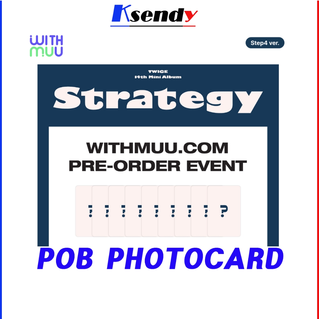 TWICE - STRATEGY [STEP4 VER.] POB PHOTOCARD ( WITHMUU ) | Shopee Malaysia