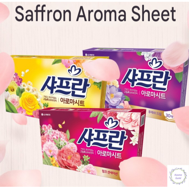 LG Saffron Aroma Sheet Fabric Conditional fabric softener Sheet 30 ...