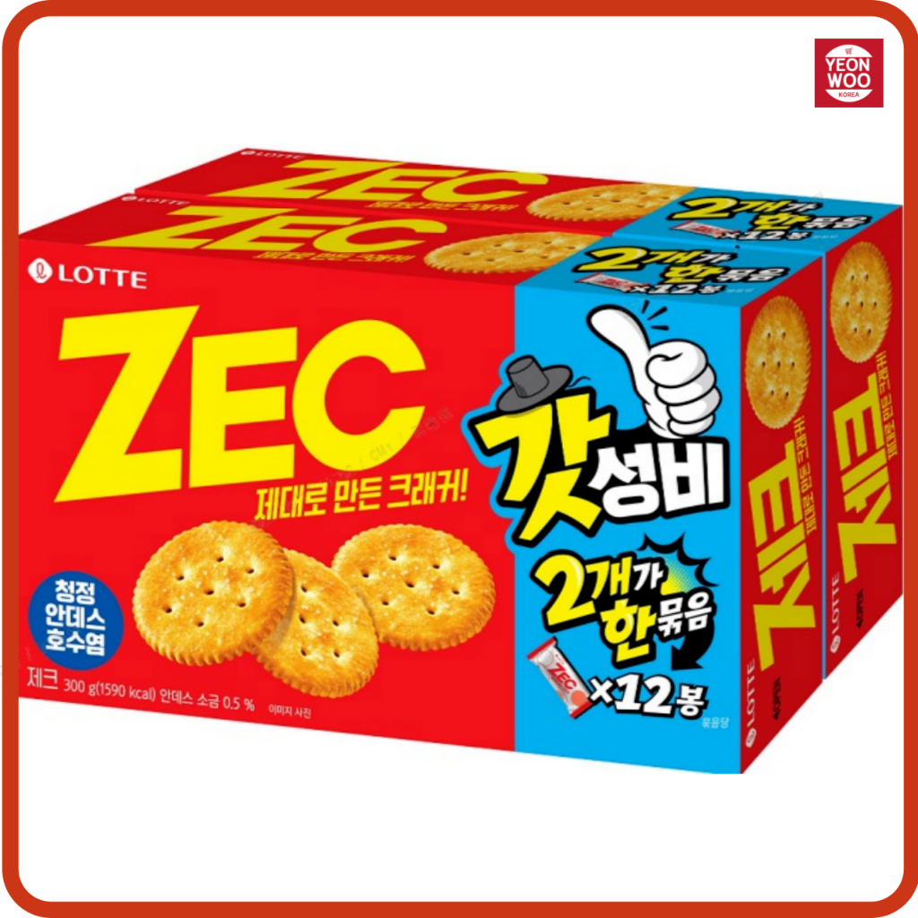 (Bundle of 2) Lotte Zec Cracker 600g(50g×12 pack) from korea | Shopee ...