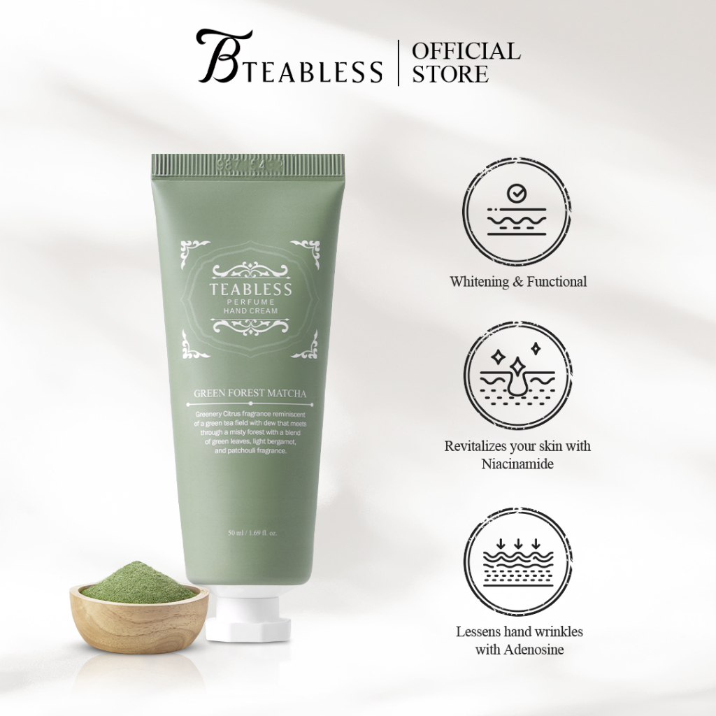 Teabless Green Forest Matcha Perfume Hand Cream (50ml) | Shopee Malaysia