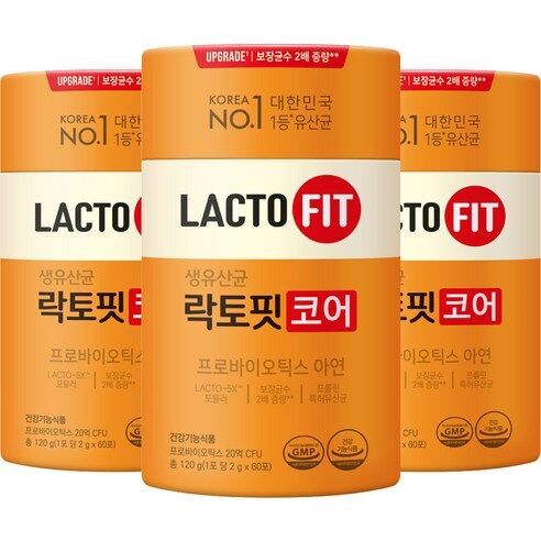 LACTO-FIT CORE Probiotics X Zinc 120g, 2g x 60s, 3 BOX / Lowest Price ...