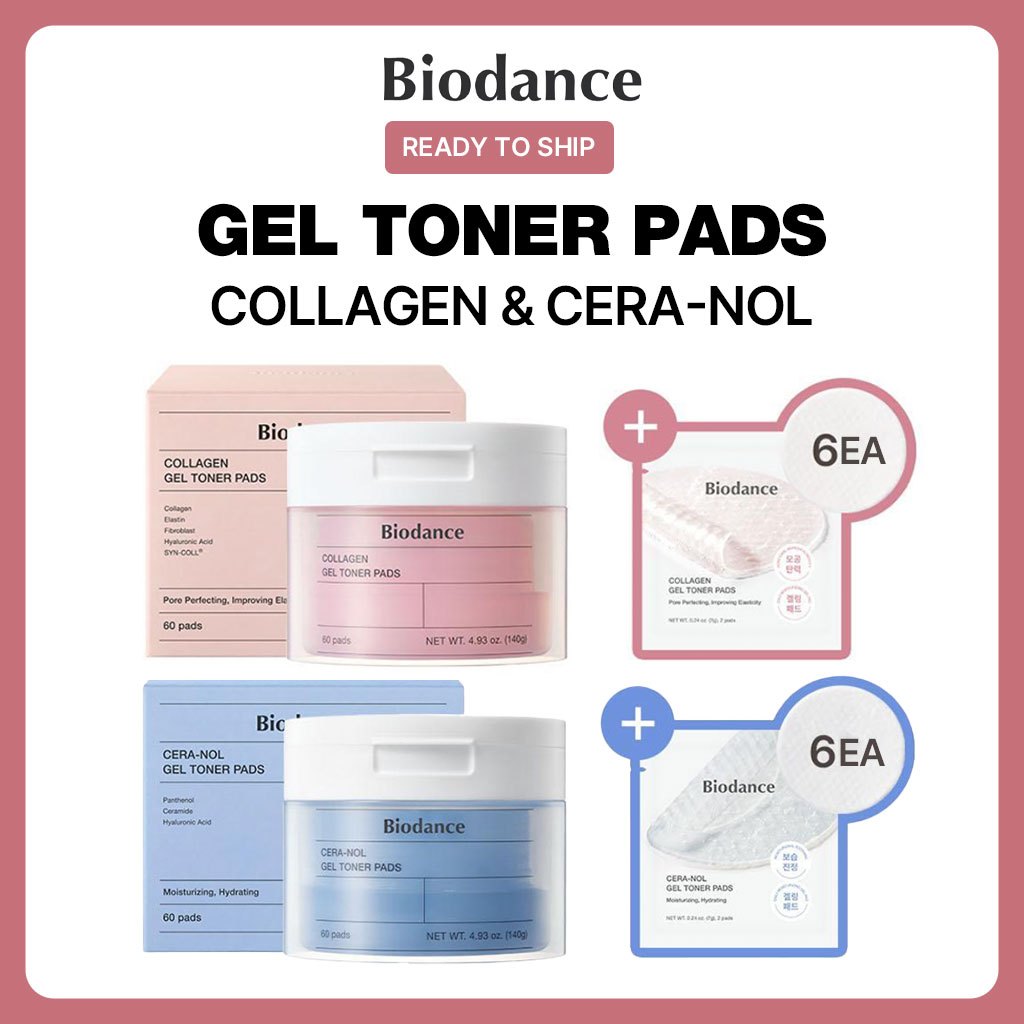 [BIODANCE] Collagen Cera-nol Gel Toner Pads 60 Sheets (+6 Sheets ...