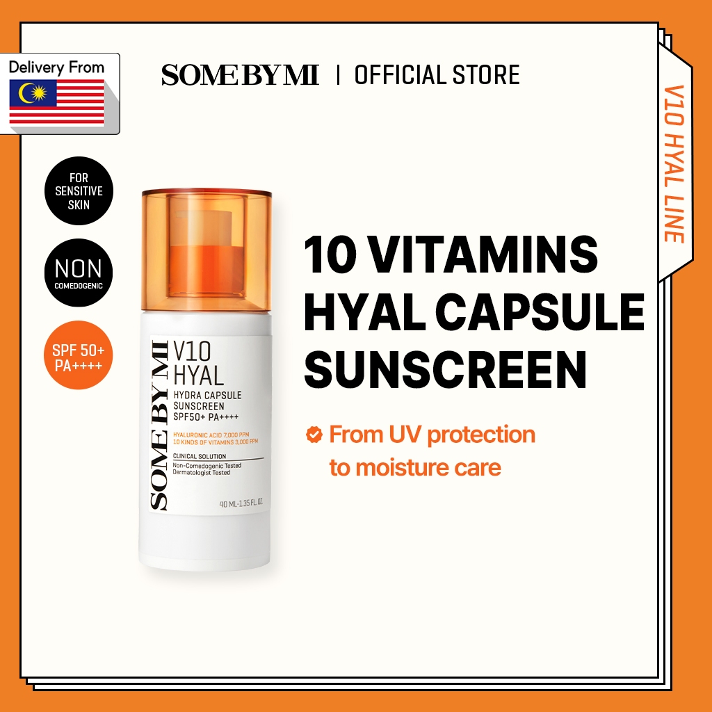 [SOME BY MI] V10 Hyal Hydra Capsule Sunscreen SPF50+ PA++++ 40ml ...