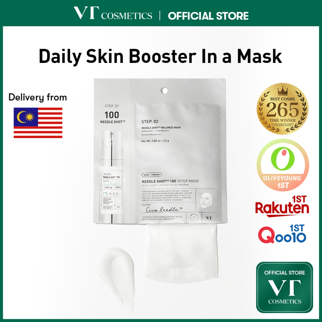 [VT] Reedle Shot 100 2Step Mask (100 / 300) Skin Condition Improvement ...