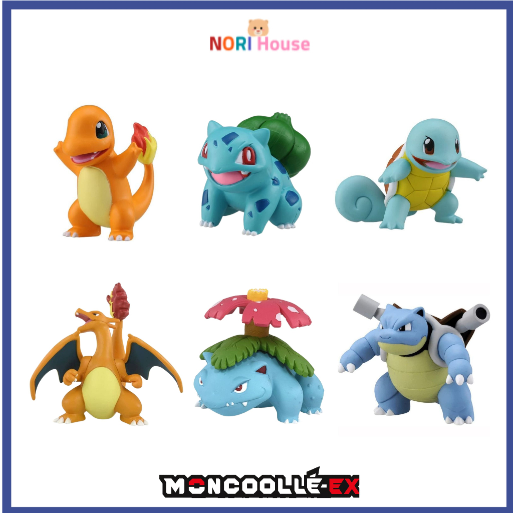 TAKARA TOMY Pokemon Moncolle 1st Gen Classic Starters EMC Mascot ...