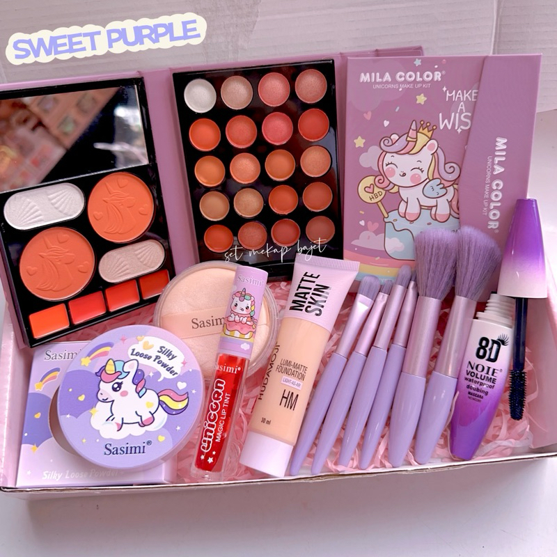 SET MAKEUP PURPLE 💜💜 SET MAKEUP TEMA PURPLE 💜💜 JOM ORDER SEGERA SEBELUM ...