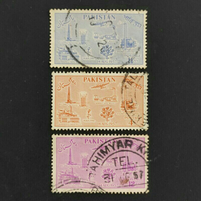 1957 Stamp Pakistan-Complete Unique Used Stamp-10th Anniversary Of ...