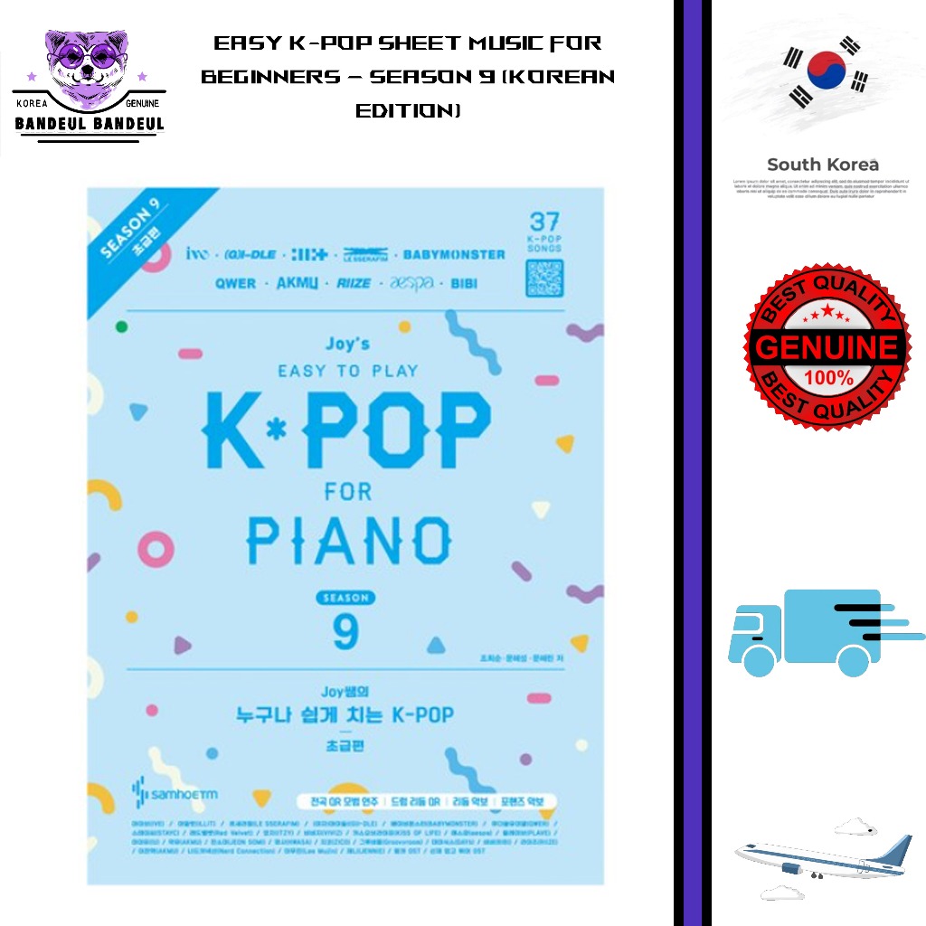 Easy K-POP Sheet Music for Beginners – Season 9 (Korean Edition ...