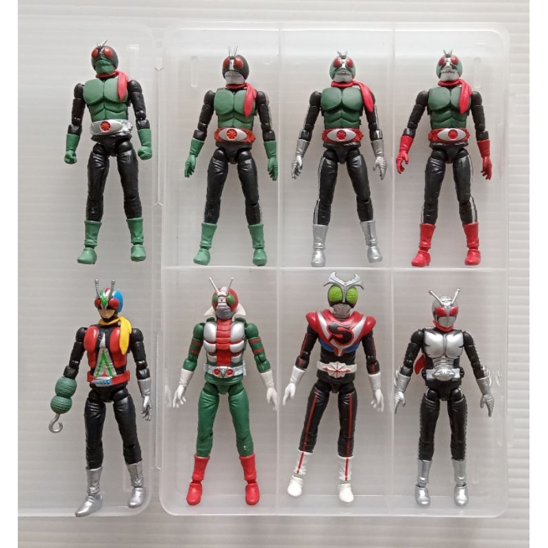 Shodo VS X XX Kamen Rider Showa Ichigo Nigo V3 Ridermen Stronger Black RX Apolo Shocker ...