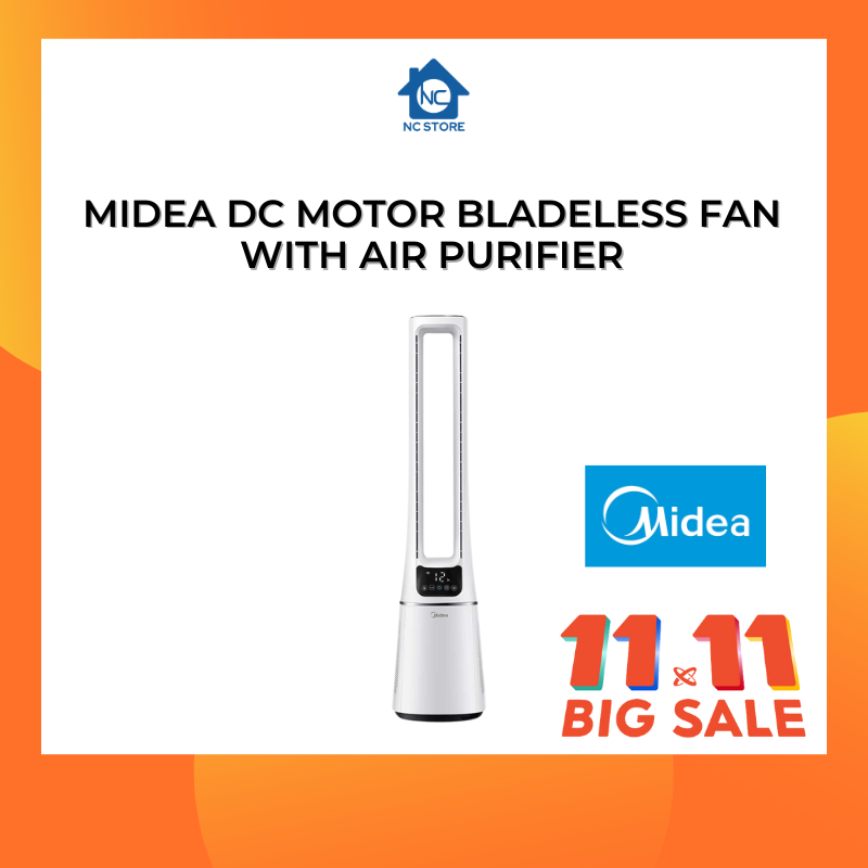Midea DC Motor Bladeless Fan with Air Purifier | Shopee Malaysia