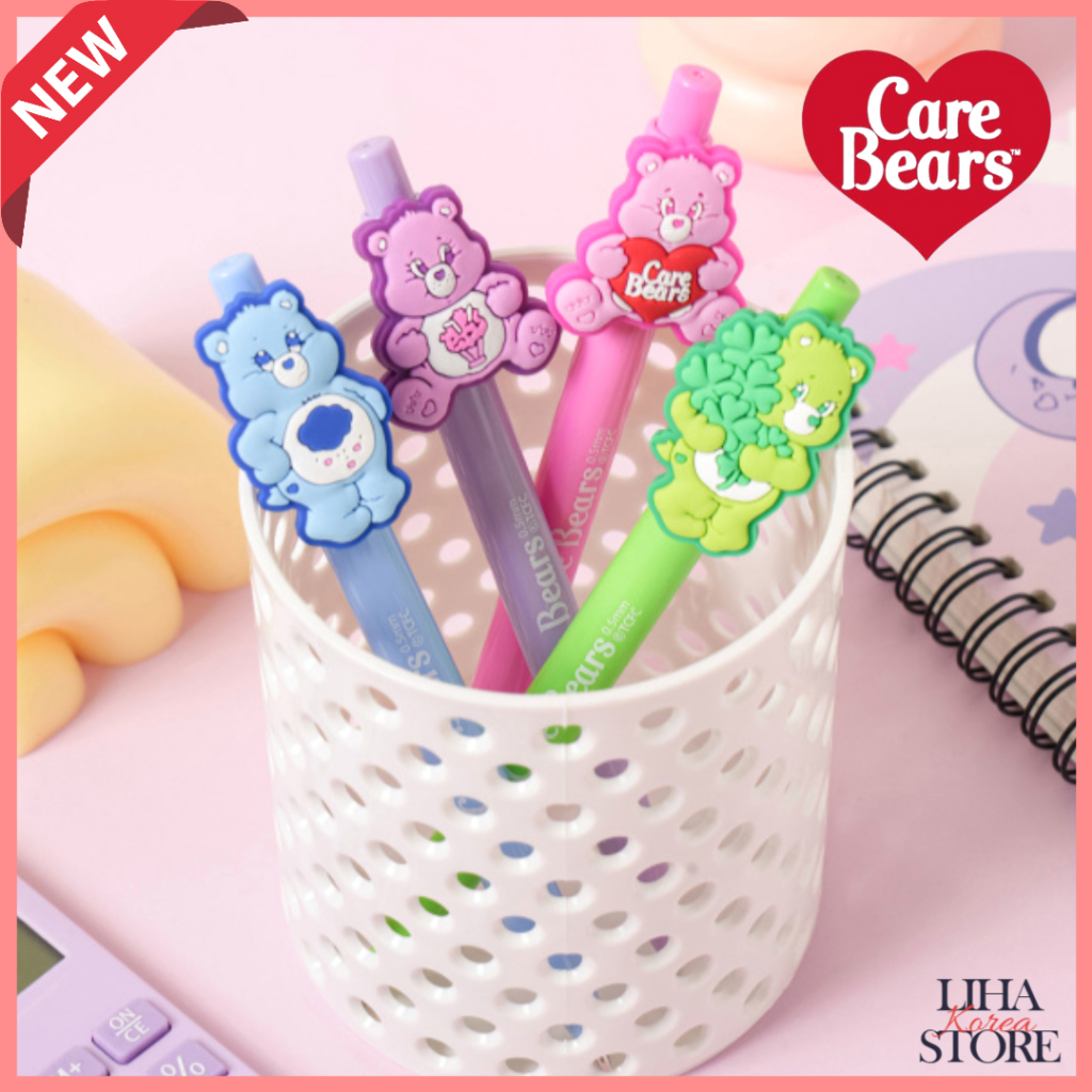 Korea BEST CareBears Pencils 0.5mm Daiso Rainbow Bear Mechanical Pencil ...