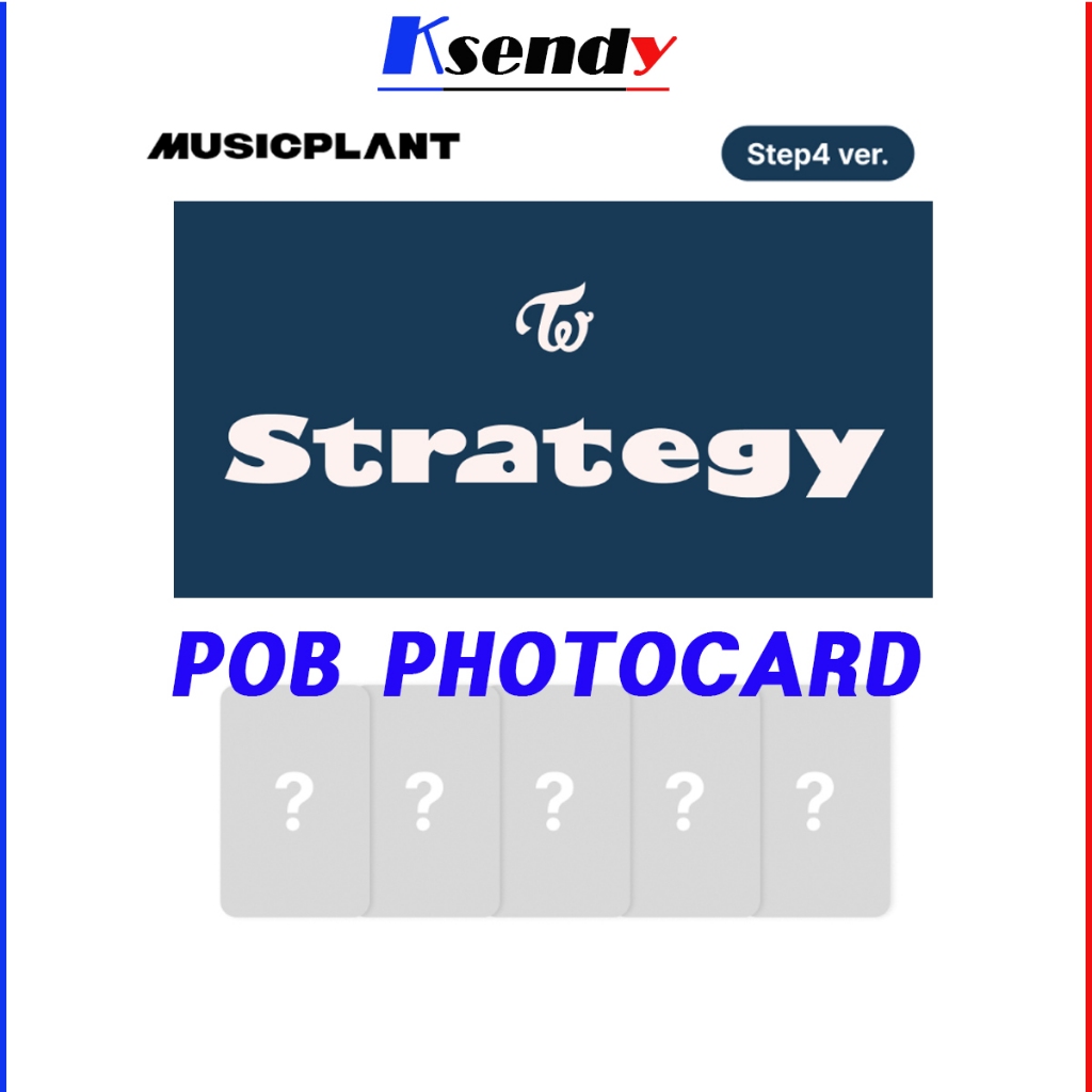 TWICE - STRATEGY [STEP4 VER.] POB PHOTOCARD (MUSIC PLANT) | Shopee Malaysia