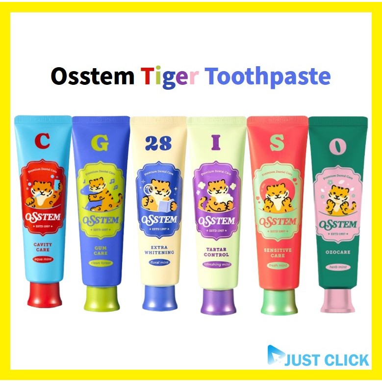 [OSSTEM] Tiger Toothpaste special edition / Whitening , Anti-cavity ...