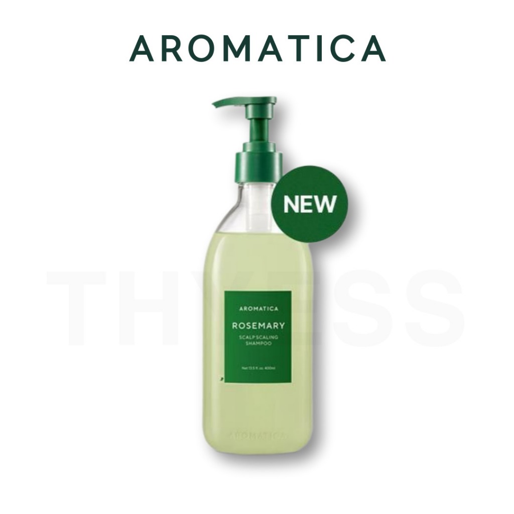 [AROMATICA] Rosemary Scalp Scaling Shampoo 180ml/400ml/500ml/1000ml ...