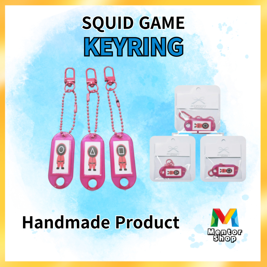 [Mentor Shop] Squid Game Keyring - Manager(Handmade) | Shopee Malaysia