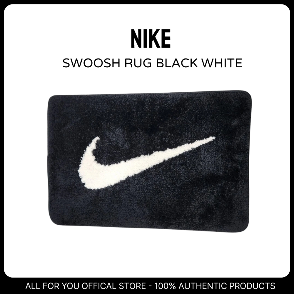 [Nike] Swoosh Rug Black White | Shopee Malaysia