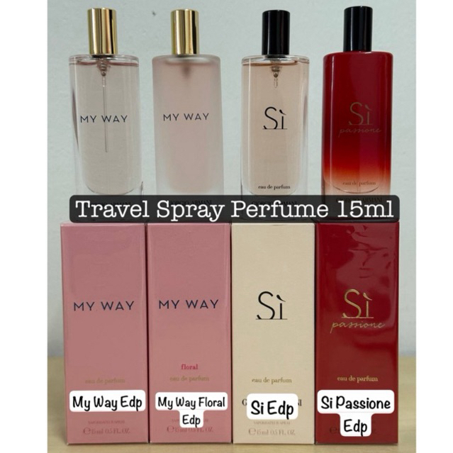Perfume My Way | My Way Floral | Si Edp | Si Passione 15ml (w) | Shopee ...