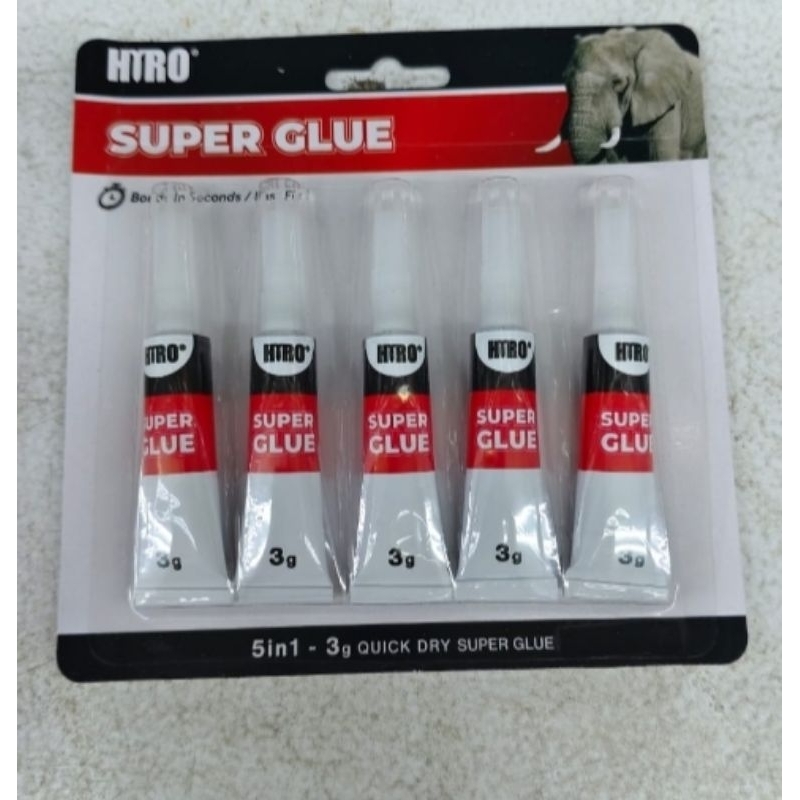 HYRO Super Glue 5in1 Quick Dry 3g | Shopee Malaysia