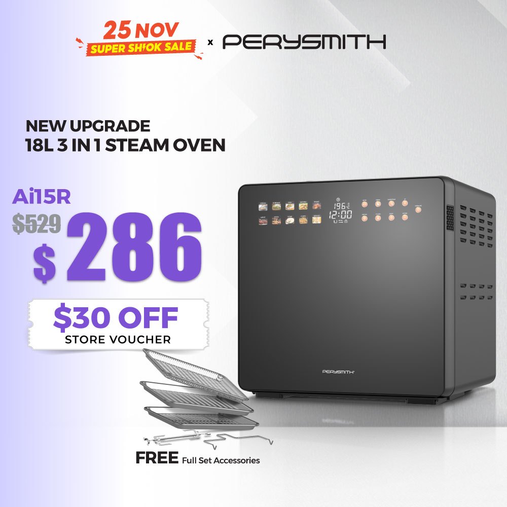 18L Smart 3-In-1 Ai Perysmith Series Steam Oven Ai15r | Smart Control ...