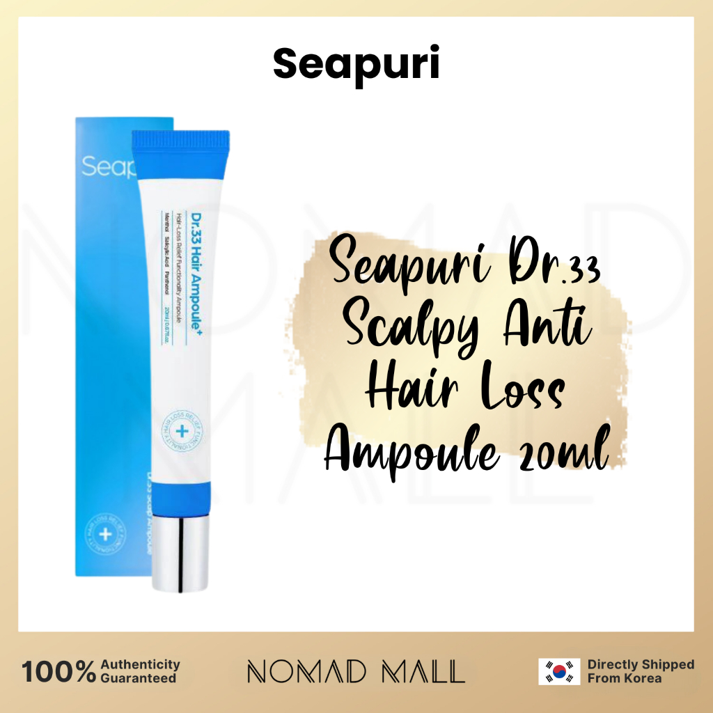 [SEAPURI] Seapuri Dr.33 Scalpy Anti Hair Loss Ampoule 20ml | Shopee ...