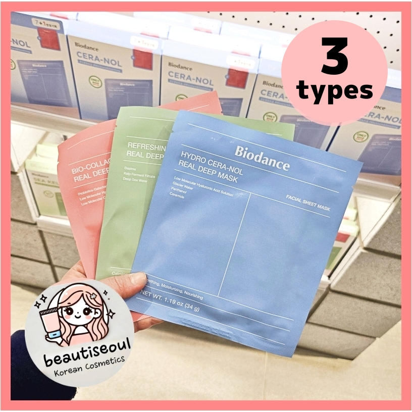Biodance Real Deep Mask 1 sheet Collagen, Hydro Cera-nol, Sea Kelp | Shopee Malaysia