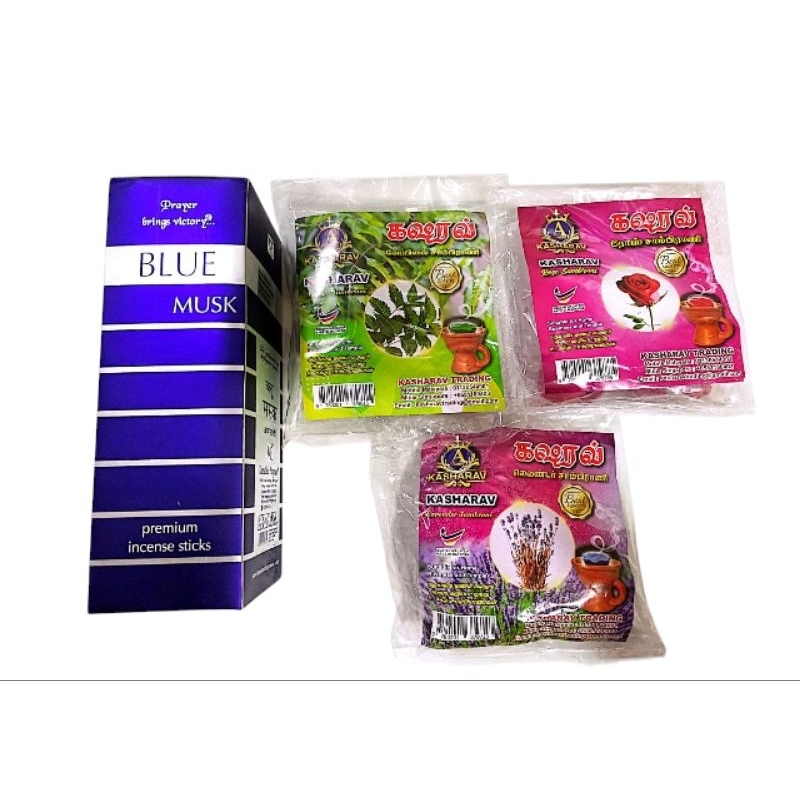 VIRAL SAMBRANI & BLUE MUSK,WHITE KASTURI,platinum,attar,javadhu Incense ...