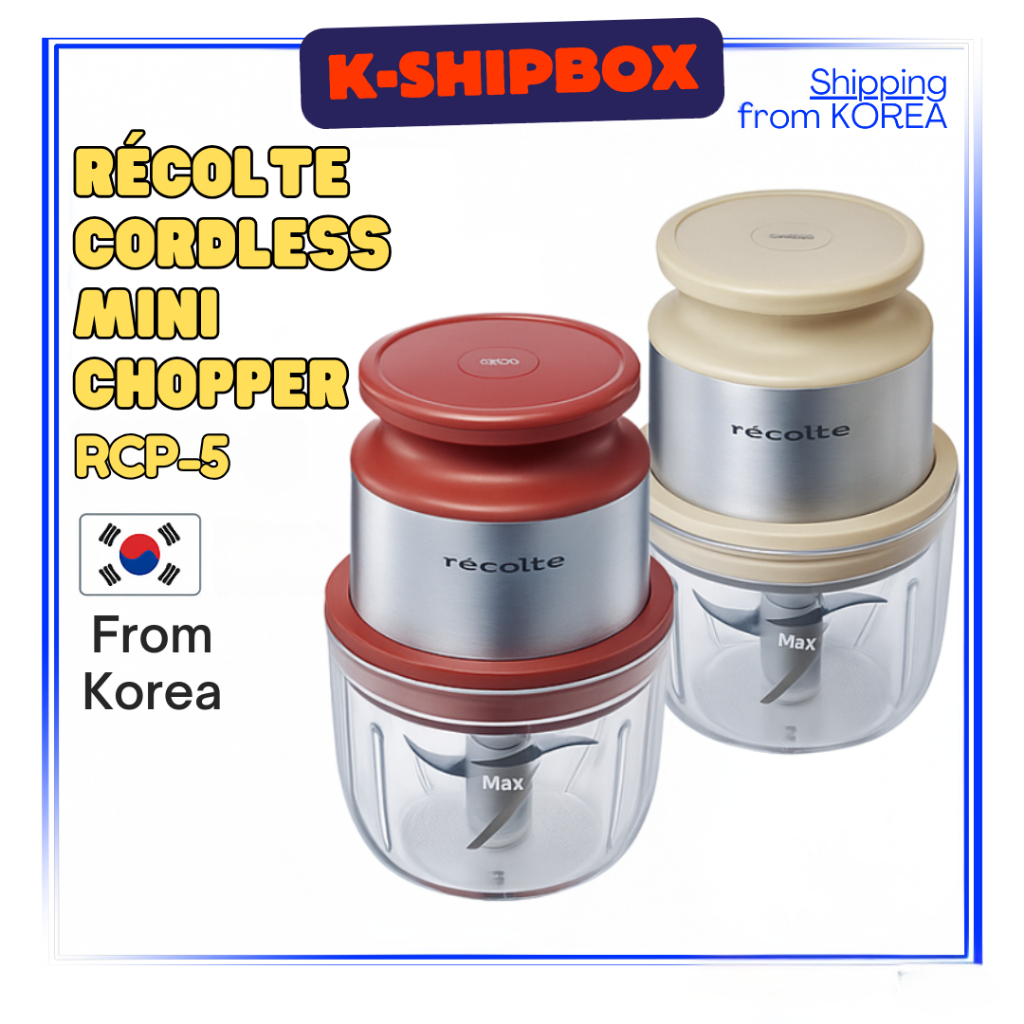 [RECOLTE] Cordless Mini Chopper RCP-5 | Portable Food Chopper, Compact ...