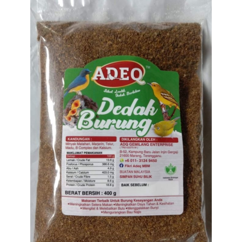Dedak Burung Adeq MBM (Edisi Hijau) | Shopee Malaysia