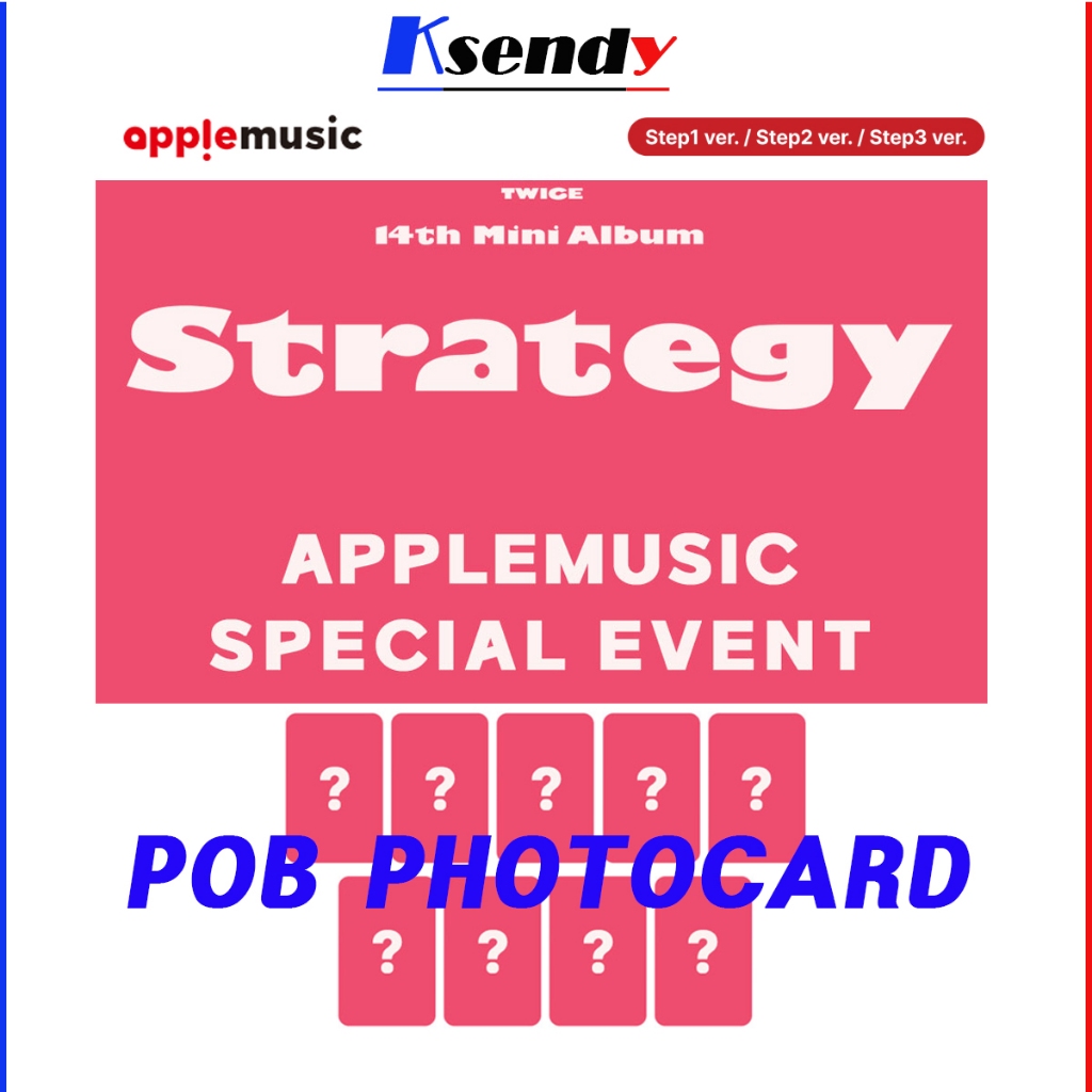 TWICE - STRATEGY POB PHOTOCARD ( APPLE MUSIC ) | Shopee Malaysia