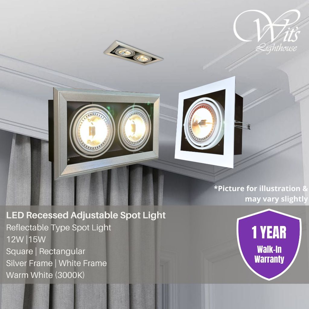 [SG Seller] LED Recessed Adjustable Spotlight Philips Transformer ...