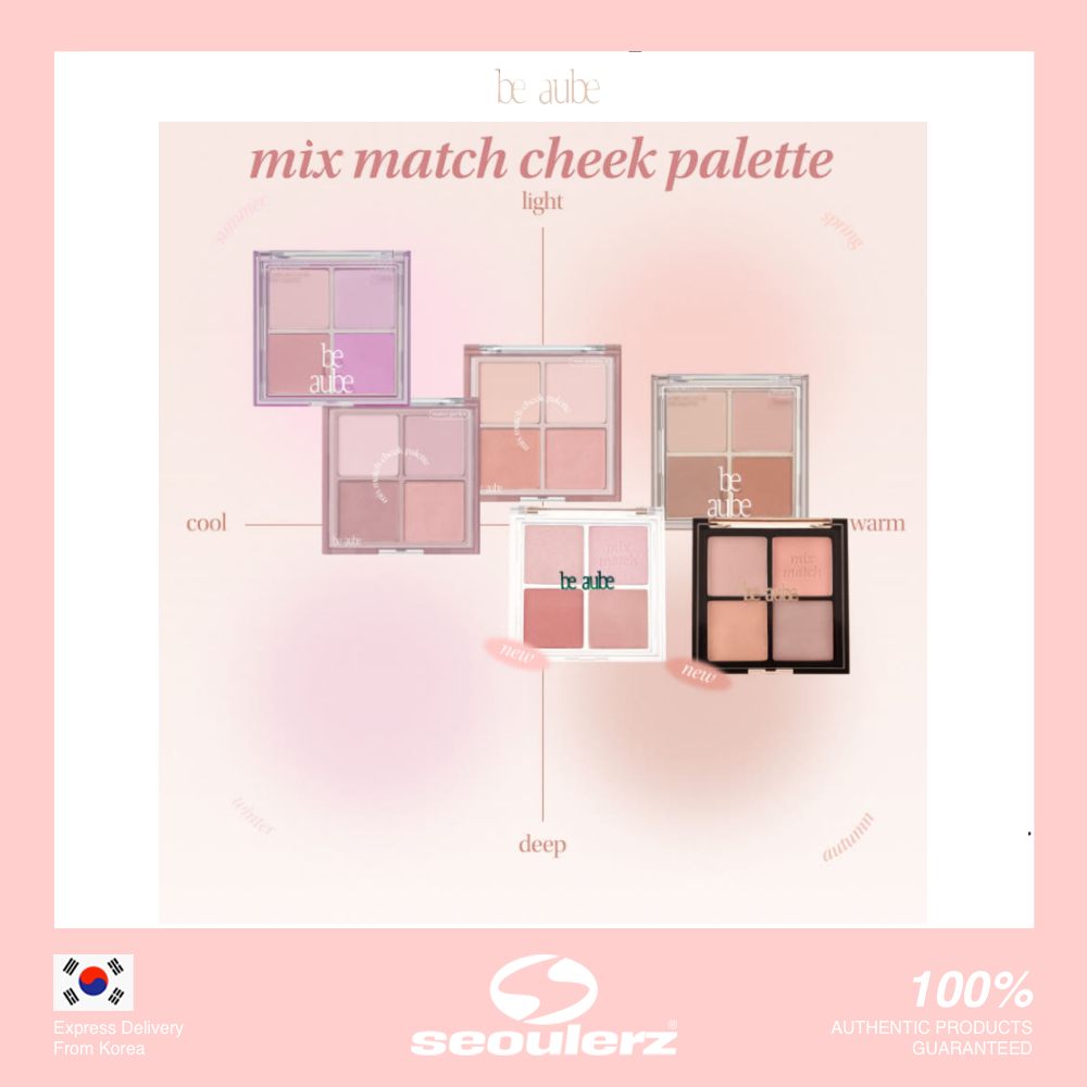[BE AUBE] Mix Match Cheek Palette 6 Colors 11.6g | Shopee Malaysia
