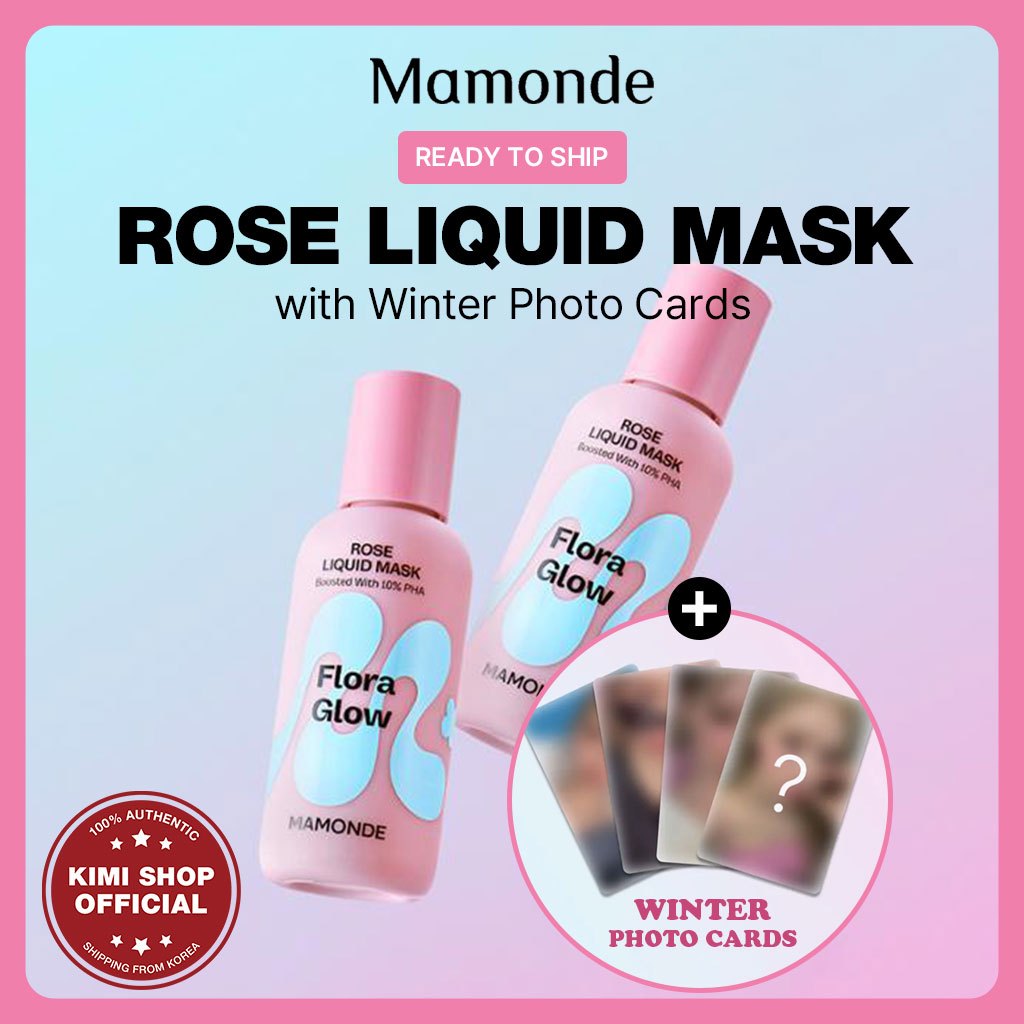 [Mamonde] (Aespa WINTER Photo Card Event) Flora Glow Rose Liquid Mask ...