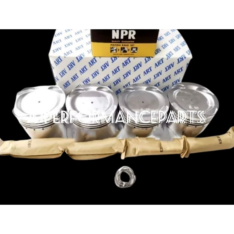 HONDA D16 4G15 TURBO 75MM ART JAPAN LOW COMPRESSION PISTON KIT SET ...