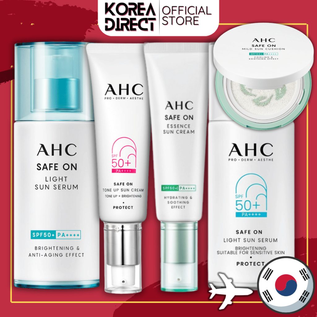 AHC Safe On Light Sun Serum SPF50+ PA++++, Tone up SUn cream, Mild Sun Cushion 25g | Shopee Malaysia