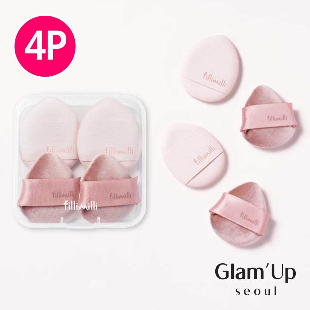 🇰🇷 [Fillimilli] Mini Tapping Puff 4P (Base & Blush) Olive Young Korea ...