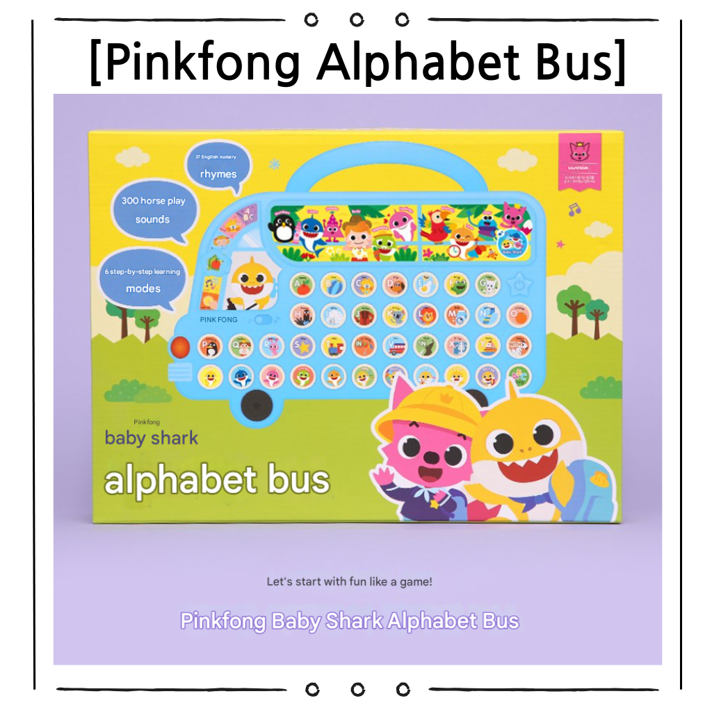 Pinkfong Baby Shark toy Alphabet Bus | Educational Sound Toy with Songs ...