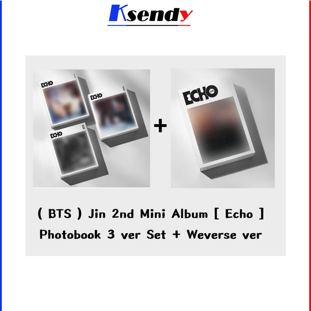 ( BTS ) Jin 2nd Mini Album [ Echo ] Photobook 3 ver Set + Weverse Albums ver. | Shopee Malaysia
