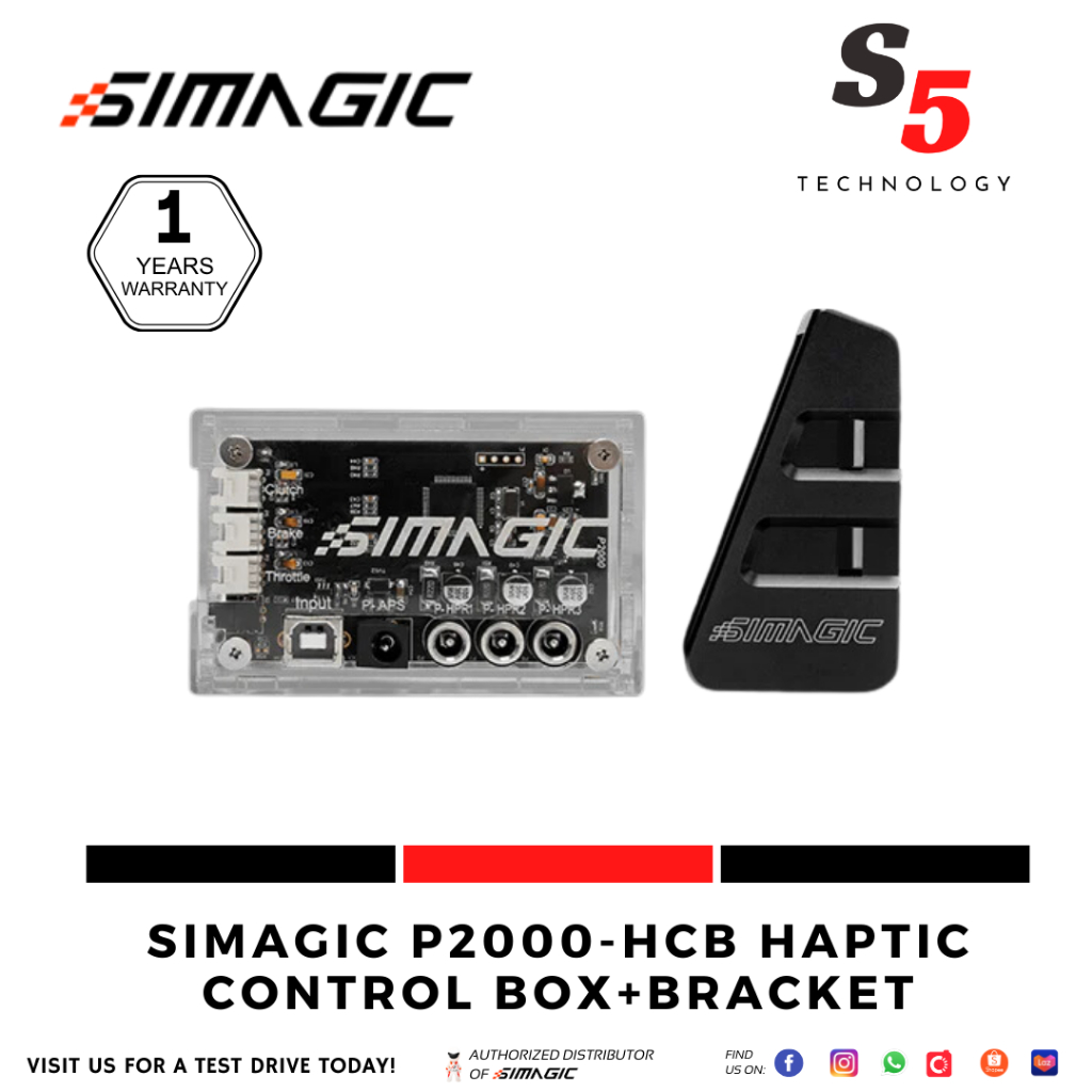 SIMAGIC P2000-HCB Haptic Control Box+Bracket /simagic pro pedals / sim racing pedals / simagic ...