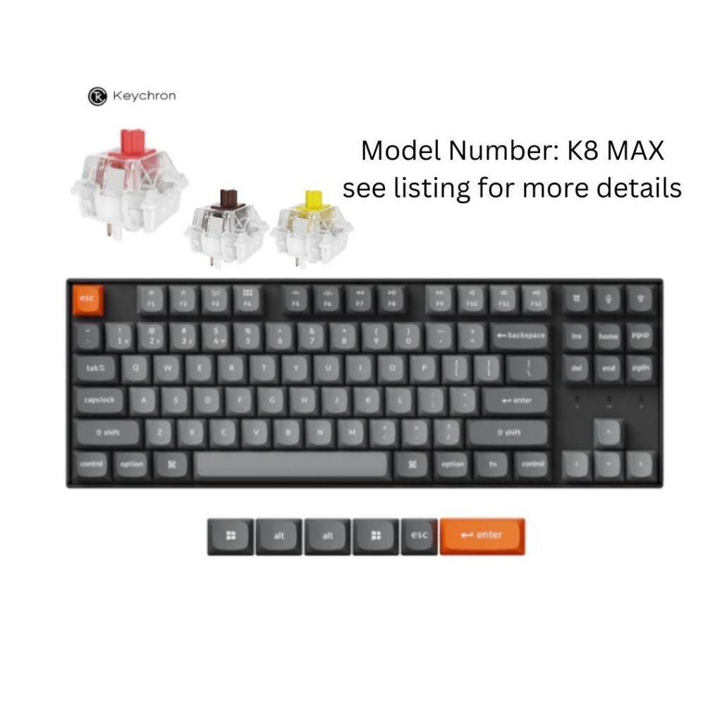 Keychron K1 / K2 / K3 / K5 / K8 / K10 / K13 / K17 Max QMK Wireless Mechanical Keyboard | Shopee ...