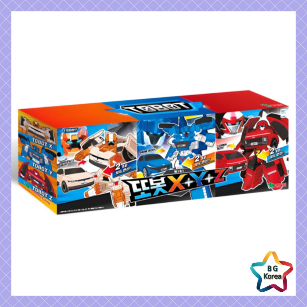 TOBOT Mini X + Y + Z Transformation Robot Set / 3 in 1 Combo Pack Toy ...